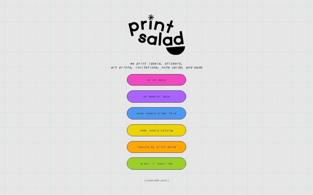 Print Salad